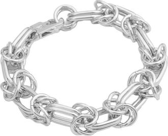 Federica Tosi Armband - Cecile Chain Bracelet With Interwoven Design And P - Gr. ONE SIZE - in Mehrfarbig - für Damen