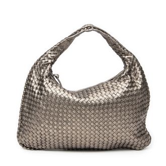 Bottega Veneta Crossbody Bags - Large Veneta Hobo - Gr. unisize - in Silber - f&uuml;r Damen