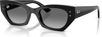 Ray-Ban Zena Bio-based Sonnenbrillen Schwarz Fassung Grau Glas 52-22