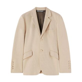 Palm Angels Beiger Retro-Blazer - - Jackets - Herren - Beige - S