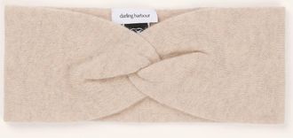 Darling Harbour Darling Harbour Stirnband Aus Cashmere beige