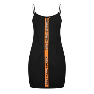 Heron Preston Unterkleid-Stil f&uuml;r Damen, Runder Auschnitt, Spaghetti-Tr&auml;ger (Schwarz)
