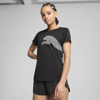 Puma T-shirt de training &agrave; gros logo Train All Day Femme, V&ecirc;tements, Noir, XS