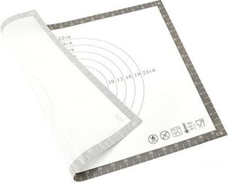 Point-Virgule professionelle Backmatte aus Silikon und Glasfaser Weiß 40x30cm