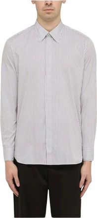 PT01 Pt01, Homme, Chemises, Blanc, Taille: XL Chemise en coton &agrave; rayures