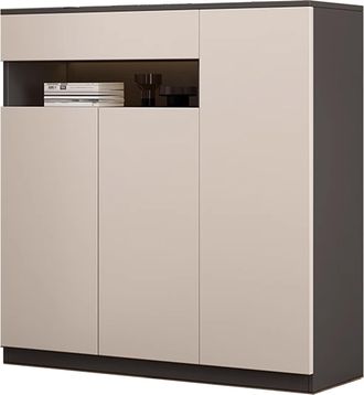 Generic Schuhschrank 35cm Dickes Schrankdesign Shoe Cabinet mit Große Schubladen Infrarot-Sensorlicht Verstärkter Massivholzrahmen für Diele, Flur, Garderobe(