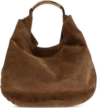 Moschino Hobo Bags - Slouchy Suede-Like Bag - Gr. unisize - in Braun - f&uuml;r Damen