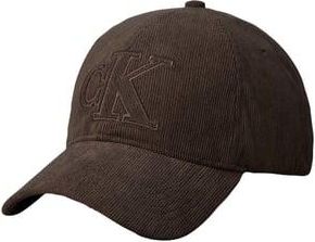 Calvin Klein Casquette en velours c&ocirc;tel&eacute; avec logo brod&eacute;