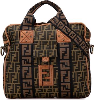 Fendi Hobo Bags - Zucca Canvas FF Satchel - Gr. unisize - in Braun - f&uuml;r Damen