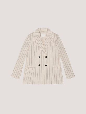 Circolo 1901 Pinstriped double-breasted Naturale 001T / 40