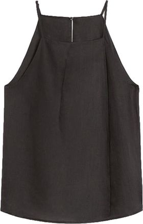 Max Mara Femme, Tops, Noir, Taille: 38 FR Top en gaze de ramie