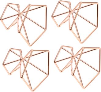 Garneck 4 Stück Air Ananasständer Tischplattenhalter für Luftpflanzen Pflanzenhalter Stand Metall Pflanzenständer hochzeitsdeko Tillandsienhalter Tischständer