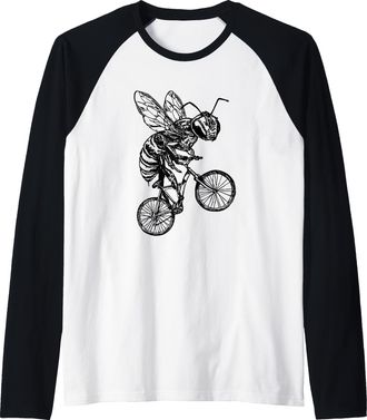 Seembo Bee Cycling Fahrrad Lustiges Insekt Tier Biker Ride Bike Raglan