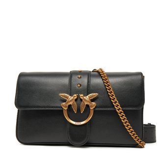 Pinko Handtasche PINKO Love One Classic Slouchy Fl PE 25 PLTT 104524 A0QO Schwarz