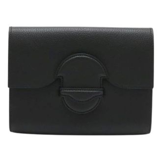 Herm&egrave;s Pre-owned Chevre Facon Sac Noir - Femme - Pre-owned - Noir - Taille: ONE Size