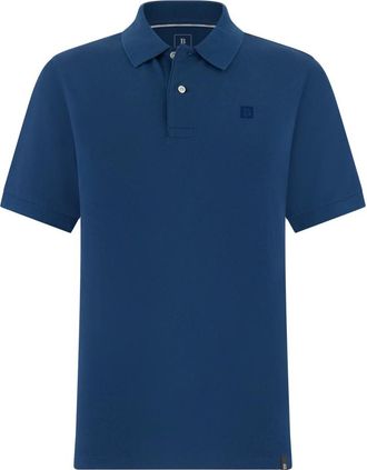 Boggi Milano Homme, Tops, Bleu, Taille: L Polo en Piqu&eacute; de Coton Coupe Droite