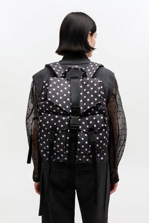 Ganni Sac à dos pois Re-Tech Noir