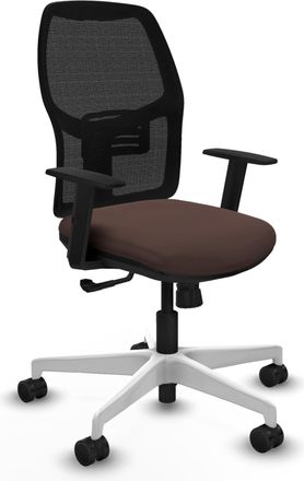 Piqueras y Crespo Home Office Alfera Stuhl mit 1D-Armlehnen, h&ouml;henverstellbare Lendenwirbelst&uuml;tze, ausgestattet mit 4 Positionen und Schneideschaum, mit Rollen von 65 m