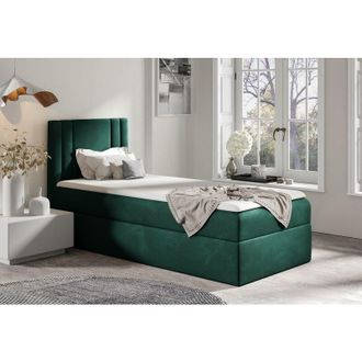 Furnix Boxspringbett carlott mini 100x200 Polsterlbett mit Bettk&auml;sten MH37 - Furnix