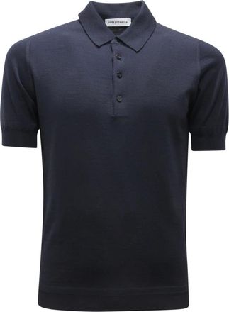 Goes Botanical Goes Botanical - Polo en laine m&eacute;rinos - Homme - Tops - Bleu - Taille: XS