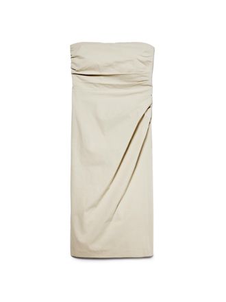 Sisley Sisley Damen 4orplv05m Dress, Beige, 34 EU