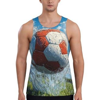 Generic D&eacute;bardeur respirant &agrave; s&eacute;chage rapide sans manches pour homme pour entra&icirc;nement &agrave; la plage S &agrave; 4XL, Football 13, 3XL