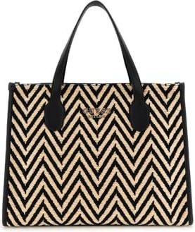 Guess Silvana Two Compartment Tote Black