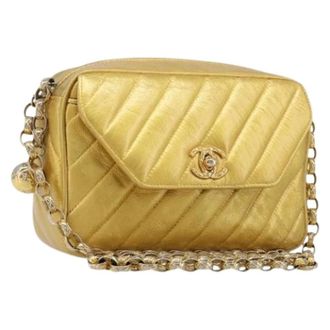 Chanel Sac bandouli&egrave;re vintage doccasion - Femme - Pre-owned - Jaune - Taille: ONE Size