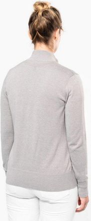 Kariban Cardigan Damen Cardigan mit Rei&szlig;verschluss