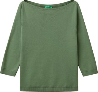 Benetton Damen Maglia M/M 1091d1m09 Pullover, grün, Small