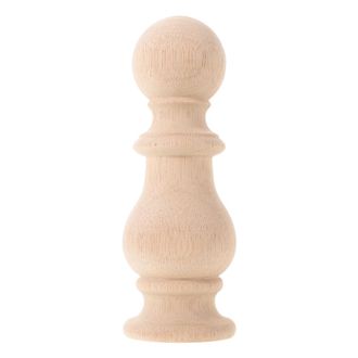 Amosfun Gardinenstangenenden Deck Balusters M&ouml;belbeine Holz Handlauf F&uuml;r Treppen Vorhangstabfinials Beige