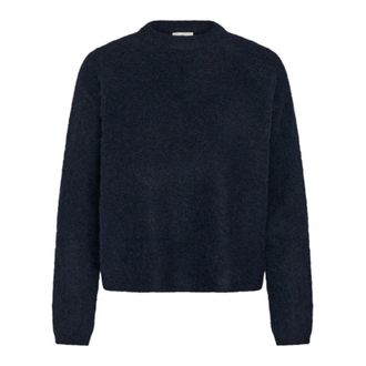 Kaffe Rundhals-Strickware - - Knitwear - Damen - Blau - 2XL