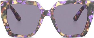 Dolce & Gabbana Eyewear Sonnenbrille mit Oversized-Gestell - Blau