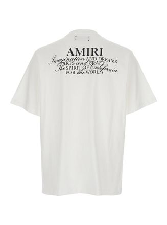 Amiri Logo-Embroidered T-Shirt - White