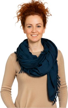 Panasiam Scarf uni 190x116cm blue