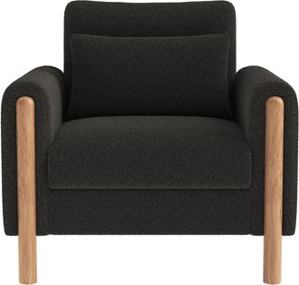 Merax Moderner Teddy-Sessel mit dicken Kissen & Armlehnen - Bequemer Relaxsessel 1-Sitzer für Wohnzimmer, Schlafzimmer & Büro