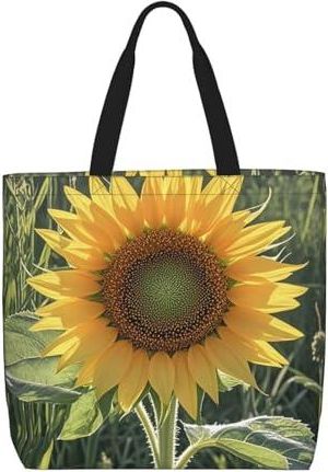 Generic Tournesols Sac A Main Femme R&eacute;utilisable Sacs De Courses Pliable Sac Cabas Pour Shopping Travail Gym