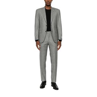 Canali Anzug mit Prince-of-Wales-Karomuster - - Suits - Herren - Grau - XL