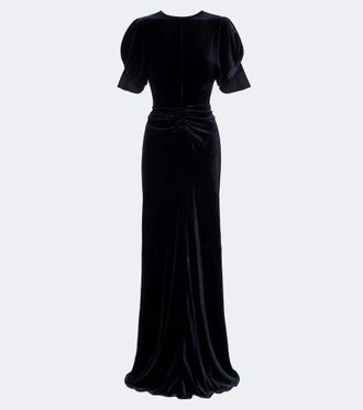 Victoria Beckham Robe Isabella aus Samt