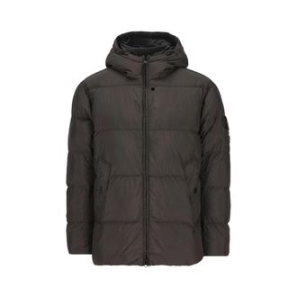 Stone Island Gesteppte Kapuzenjacke - - Jackets - Herren - Grau - M