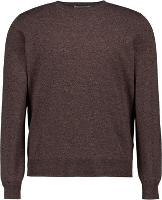 Gran Sasso Herren Pullover braun unifarben