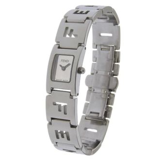 Fendi Pre-owned Logo Stainless Steel Quartz 3150L - Femme - Pre-owned - Gris - Taille: ONE Size