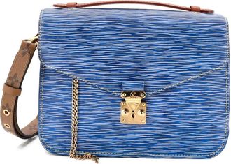 Louis Vuitton Pochette Metis Epi Leather and Reverse Monogram Canvas shoulder bag - Blau