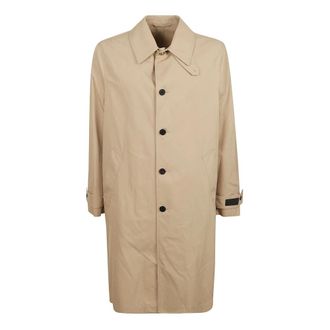 Versace Barocco Print Trench Parka Coat - - Coats - Herren - Beige - M