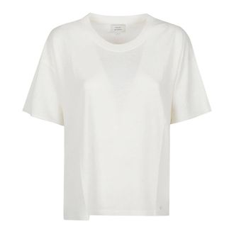 Loulou Studio Femme, Tops, Beige, Taille: 38 FR T-shirt classique Ezra