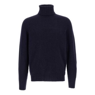 Maryya High Neck Sweater - - Knitwear - Herren - Blau - XL