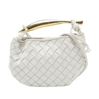 Bottega Veneta Pre-owned Gewebte Nappa Ledertasche - - Pre-owned - Damen - Wei&szlig; - ONE SIZE