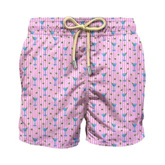 MC2 Saint Barth Homme, Maillots de bain, Rose, Taille: 44 FR Lig0016 00842L Swim Shorts