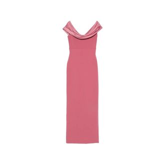 Solace London Maxikleid mit Carmen-Ausschnitt - - Dresses - Damen - Rosa - XS