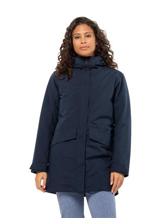 Jack Wolfskin Damen TEMPELHOF Coat W, Night Blue, 46, XL